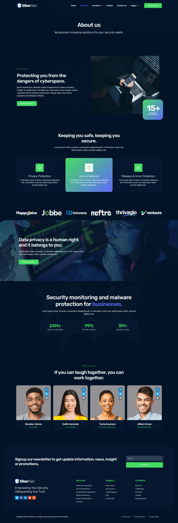 CyberSec - Cyber Security Services Elementor Template Kit by moxcreative